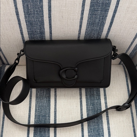 Coach | Bags | Coach Black Crossbody Bag With Signature Clasp | Poshmark